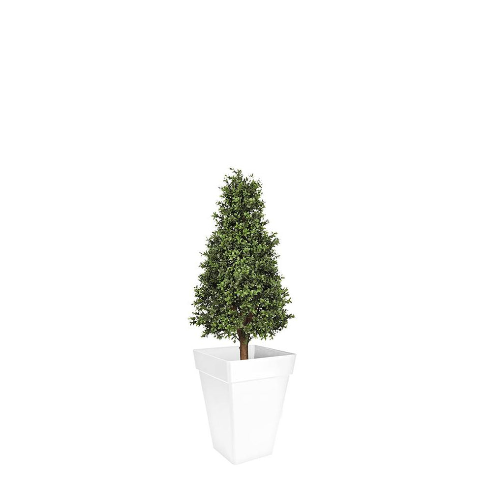 Artificial Buxus (Boxwood) Tower Topiary Tree — Artificial Eden